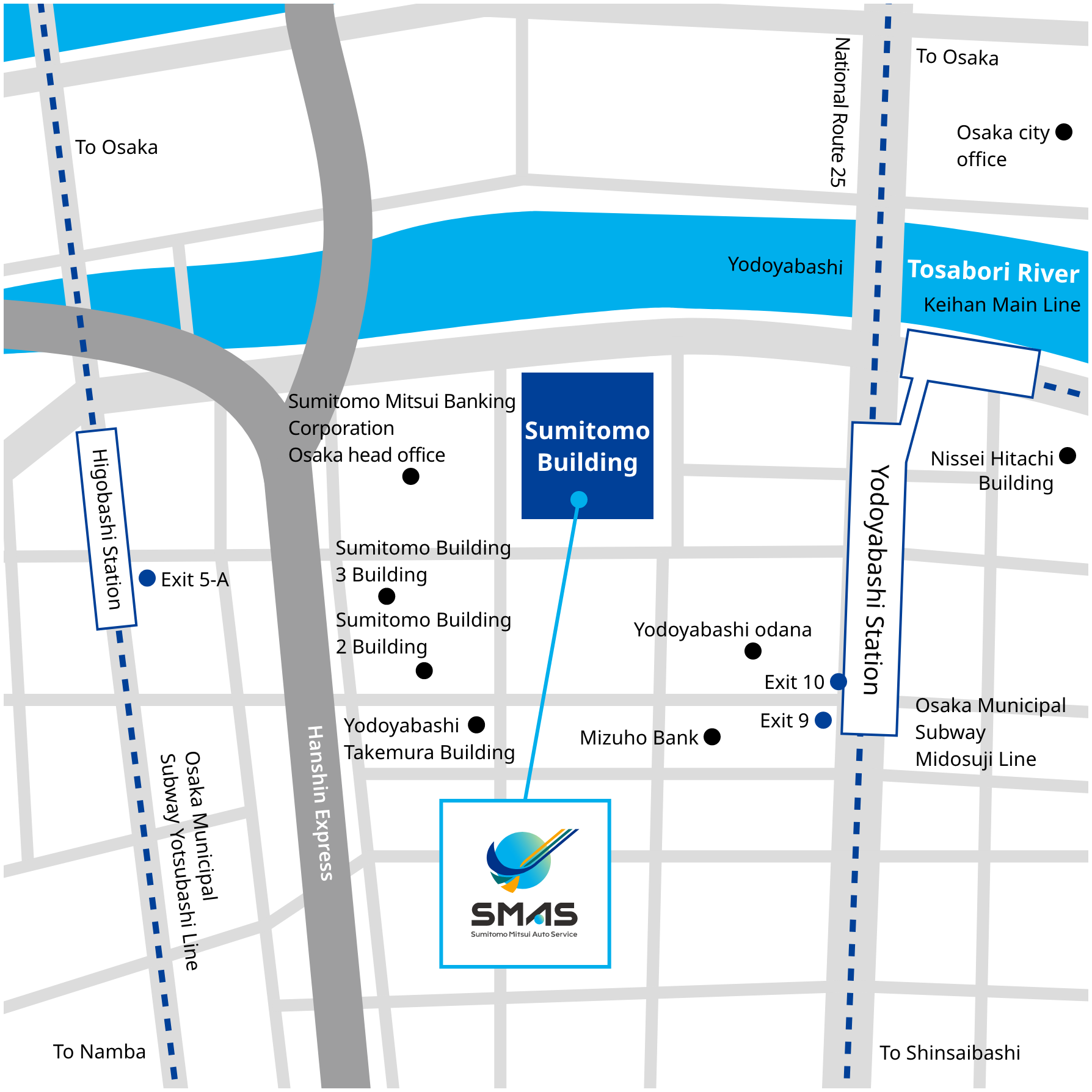 Maps of Head Offices | English | Company Profile | Sumitomo Mitsui Auto ...